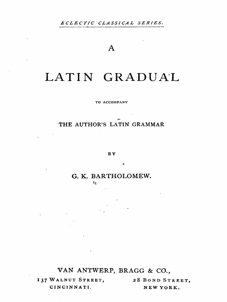 A Latin Gradual | PDF | Grammatical Tense | Latin