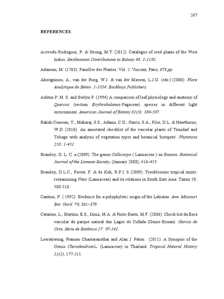 References Apa Style | PDF | Botany | Organisms