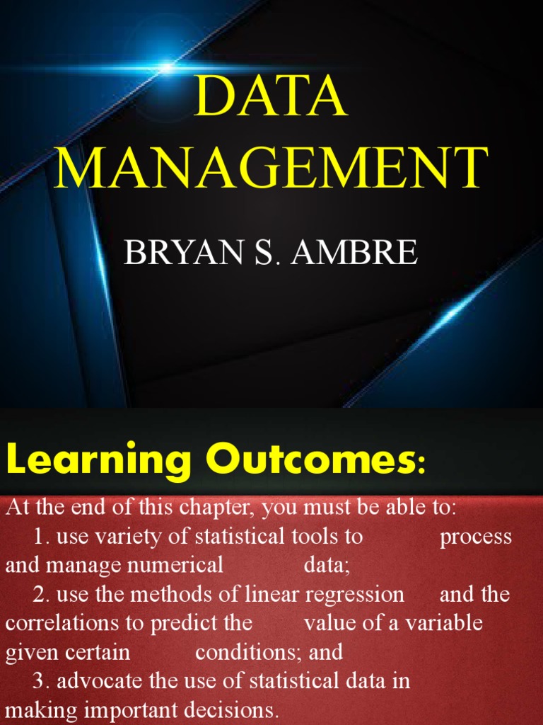 Data Management | PDF | Statistics | Level Of Measurement