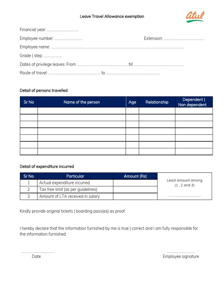 03 - New LTA Form | PDF
