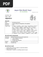 Alphabet Lesson Plan | PDF | Alphabet Book | English As A Second Or ...