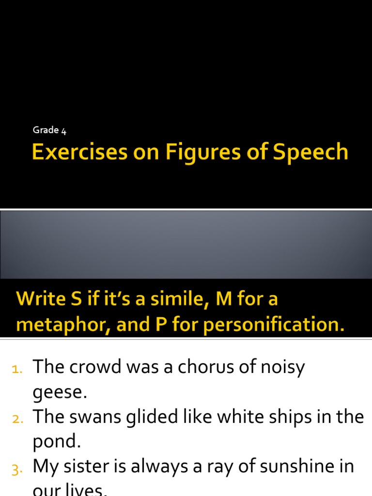Figures of Speech Exercise