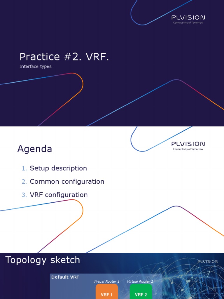 Practice 2 VRF | PDF | Router (Computing) | Network Architecture