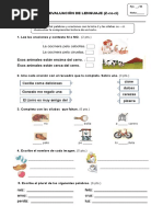 Prueba Ce, Ci, Gue, Gui, Que Qui | PDF | Artes del Lenguaje y ...