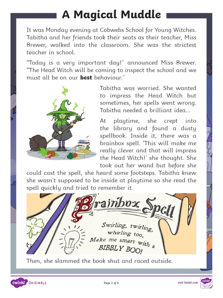 Magical Muddle Comprehension | PDF | Magician (Fantasy)