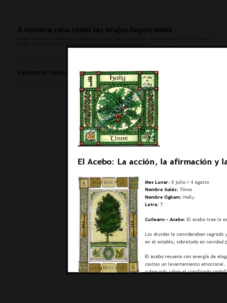 Ogham - A Nuestra Casa Todas Las Brujas Llegan Solas | PDF