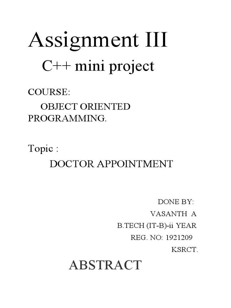Online Doctor Appointment System Report | PDF | Mobile App | Android ...