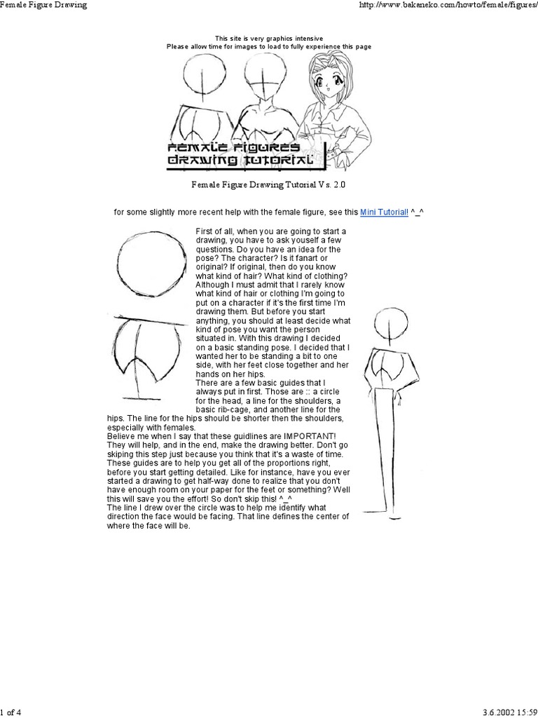 Female Figure Drawing Tutorial Guide | PDF | Clothing | Figure Drawing