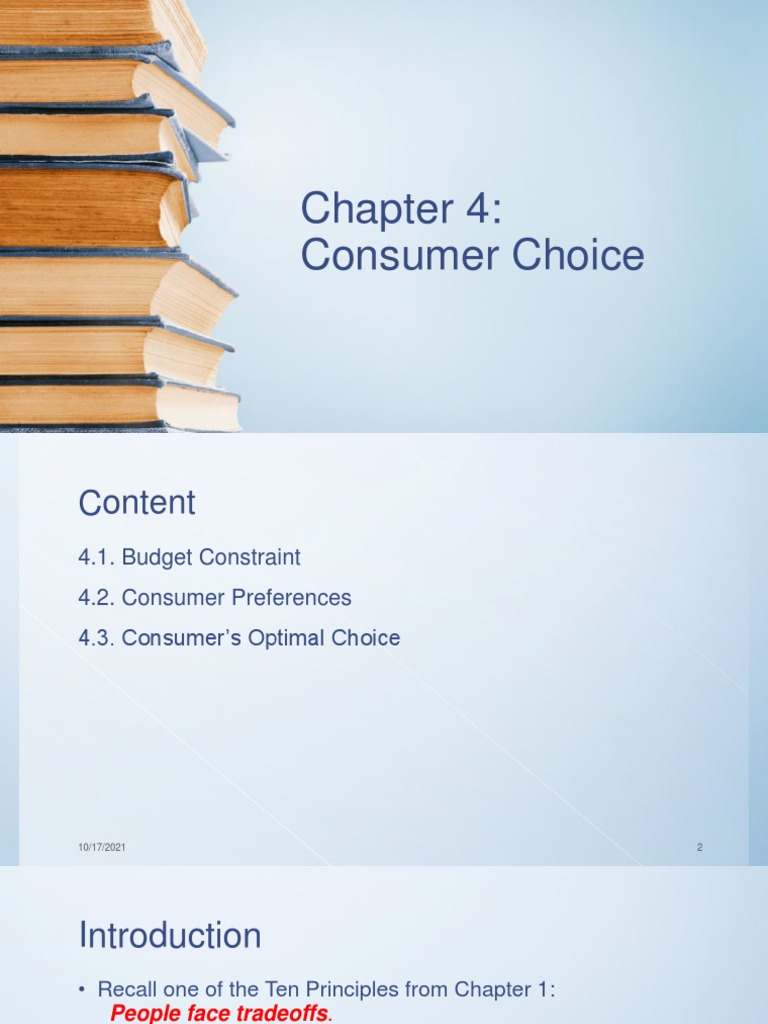 Chapter 4 Consumer Choice | PDF | Utility | Income