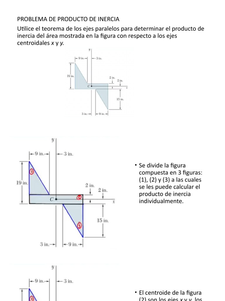Ejercicio Producto de Inercia | PDF