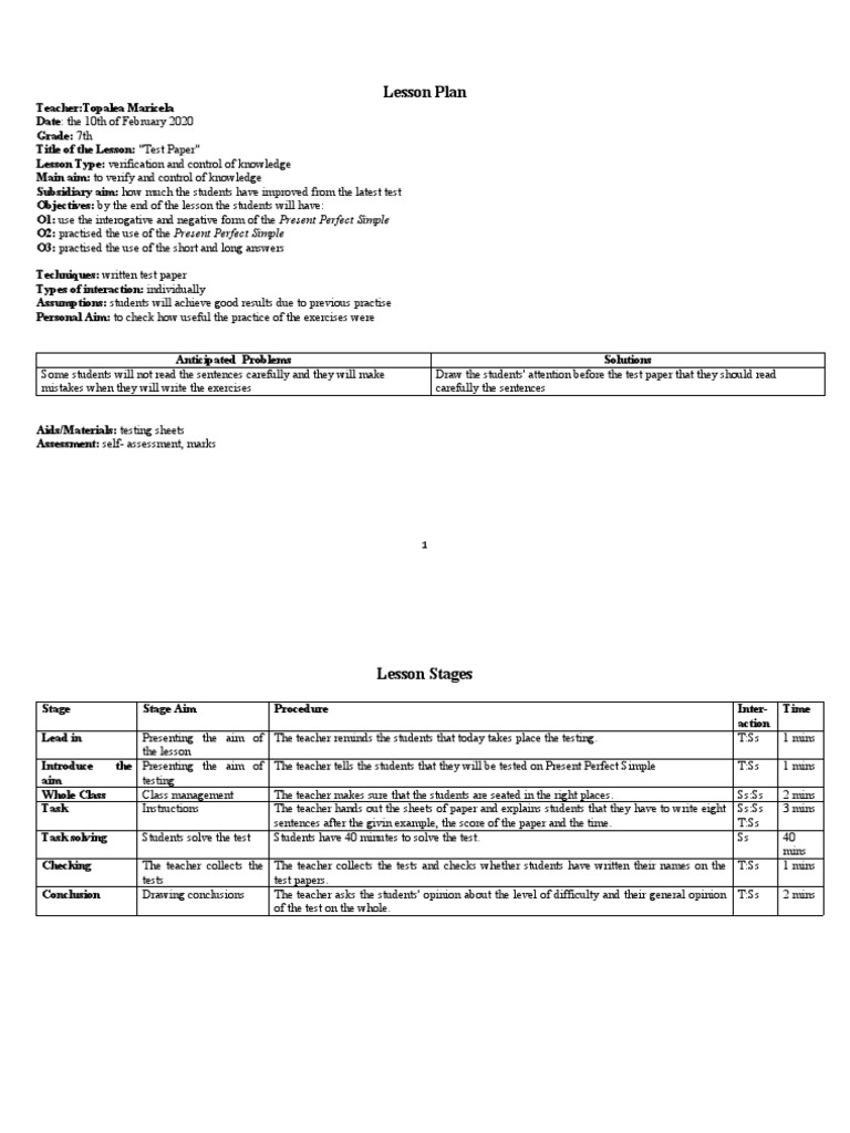 Lesson Plan ENGLISH MONEY | PDF | Teachers | Lesson Plan