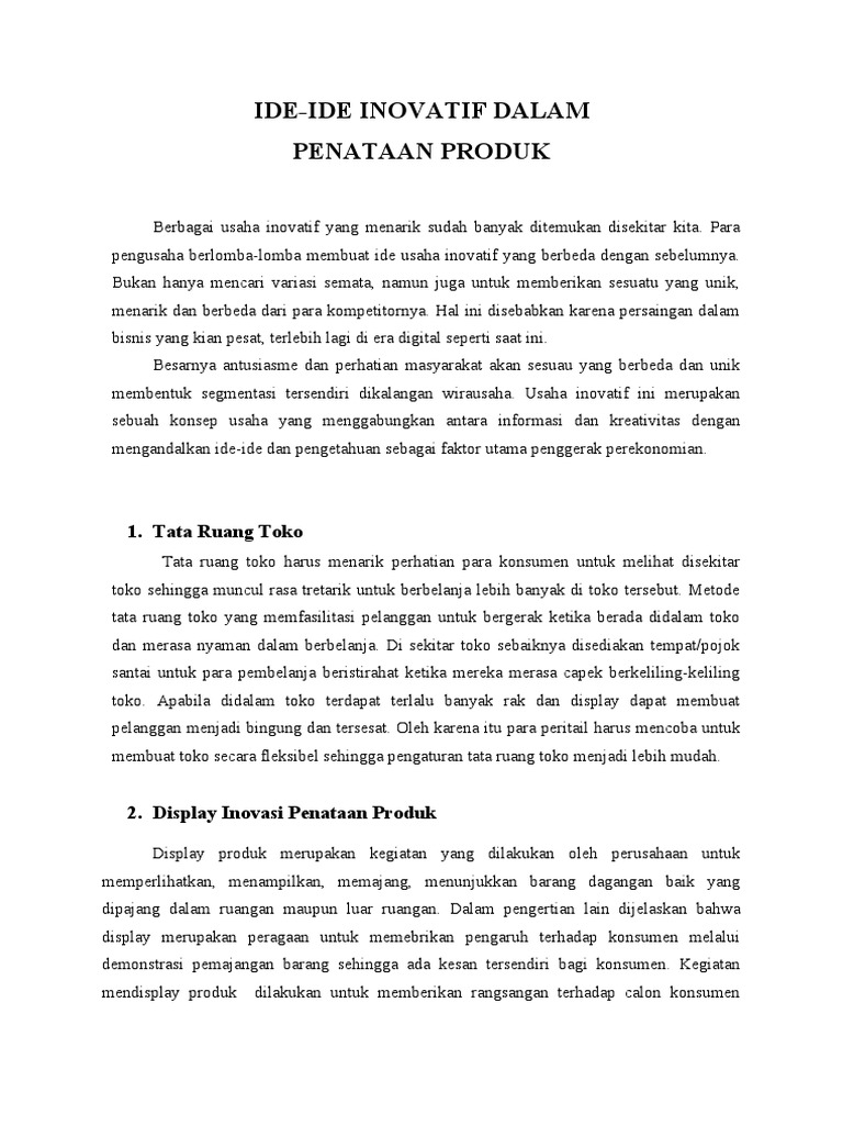 Bab 2 Penataan Produk | PDF
