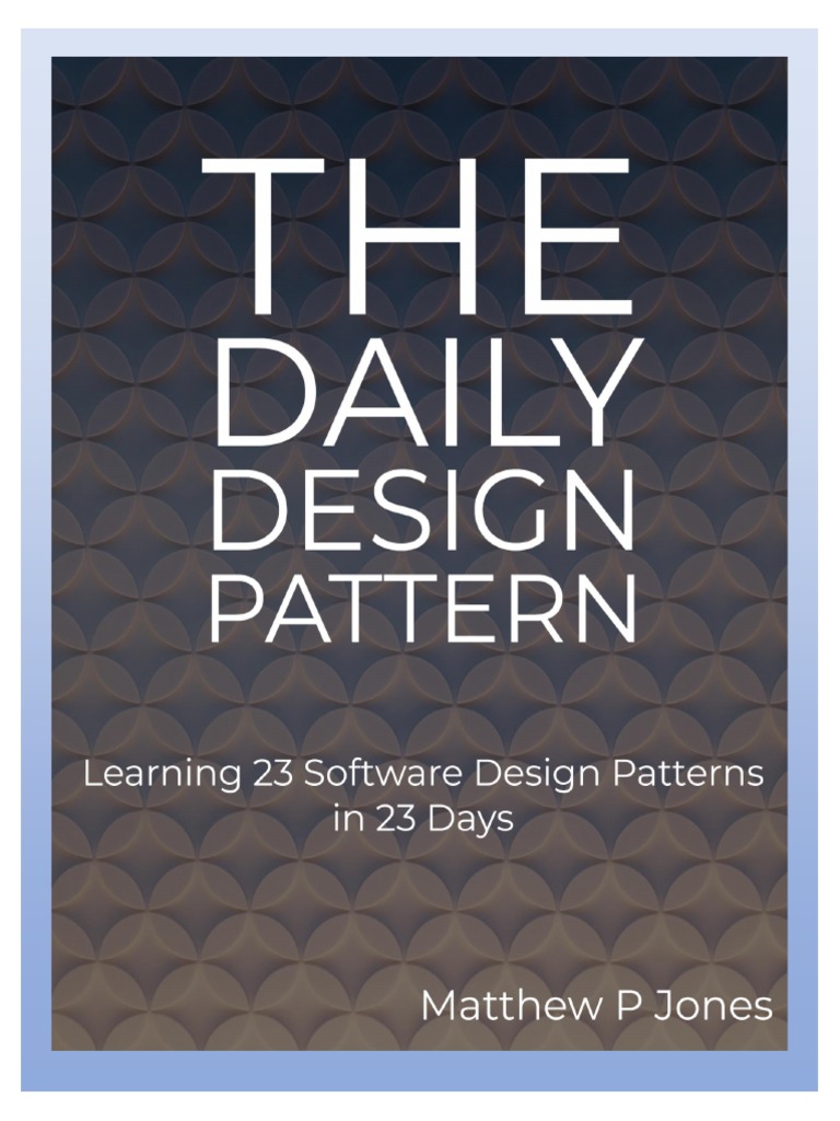 Daily Design Pattern Pdf Method Computer Programming Class Computer Programming 