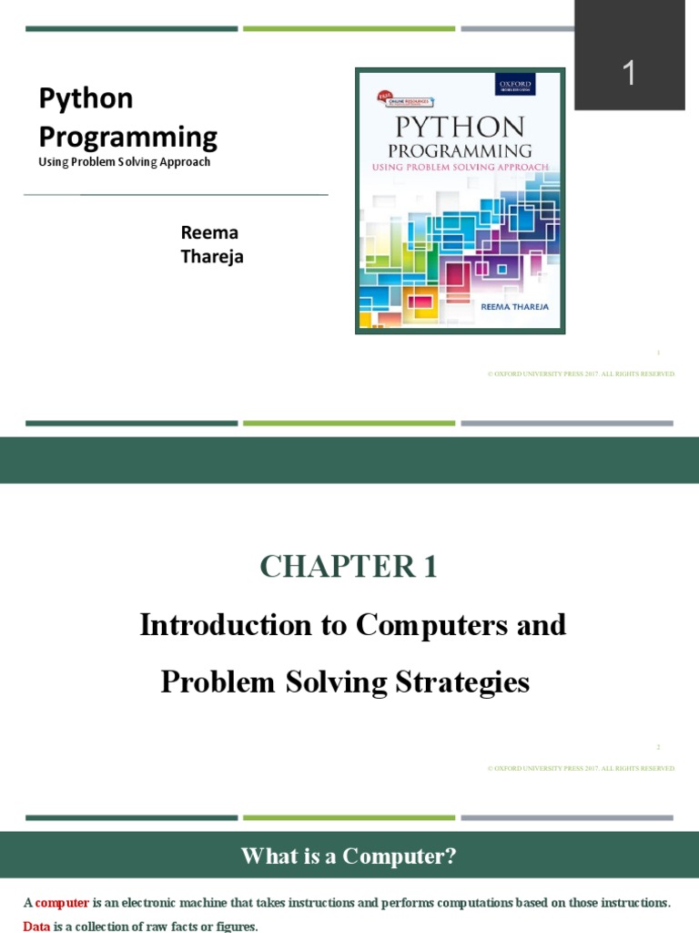 Basics of Computer and Problem Solving | PDF | Read Only Memory | Computer Data Storage