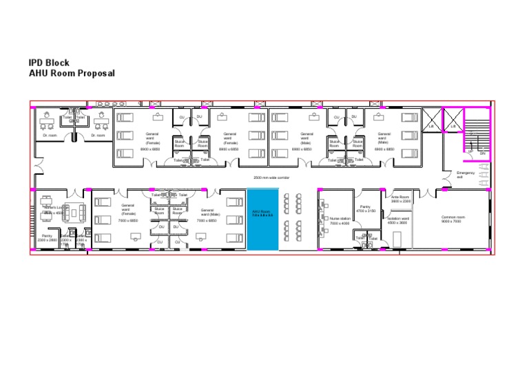 IPD Block AHU Room Proposal | PDF