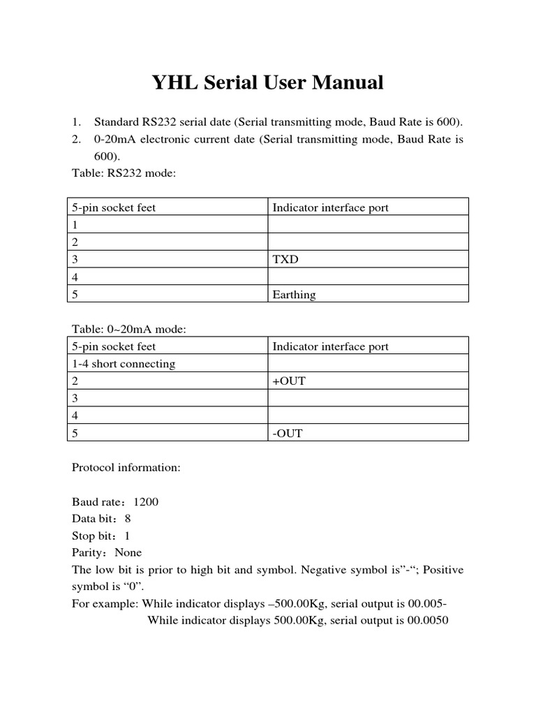 User Manual YHL (PDF) 0 | PDF