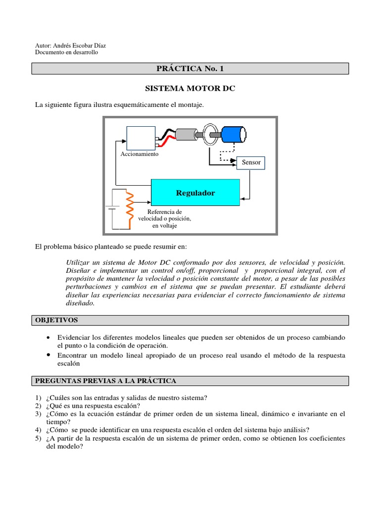 Lab Motor | PDF | Ingenieria Eléctrica | Sistema de control