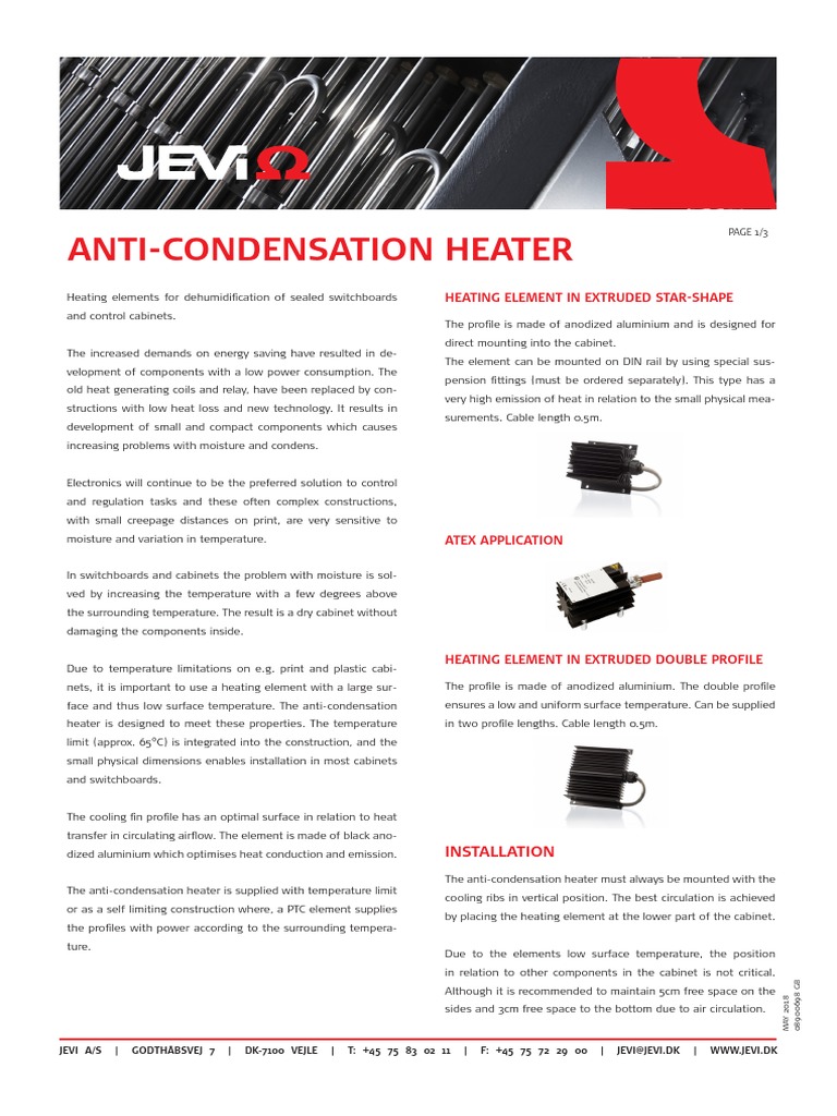 Anti-Condensation Heater: Heating Element in Extruded Star-Shape | PDF ...