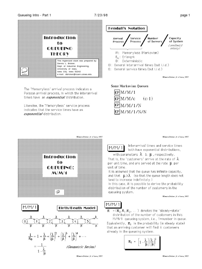 Queueing 1 | PDF