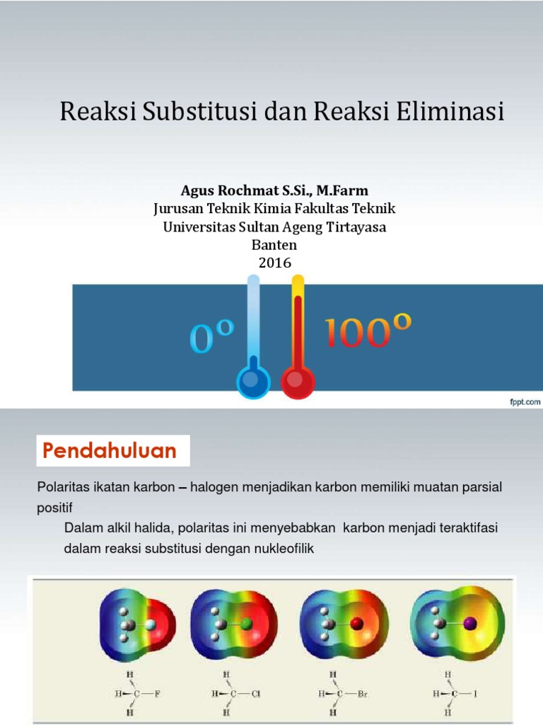 Materi 5 Reaksi Substitusi Dan Reaksi Eliminasi | PDF