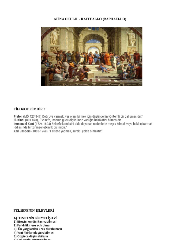 Sinif Felsefe 2. Ders Notlari | PDF