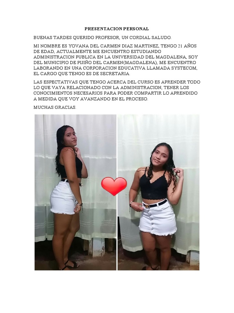 Presentacion Personal | PDF