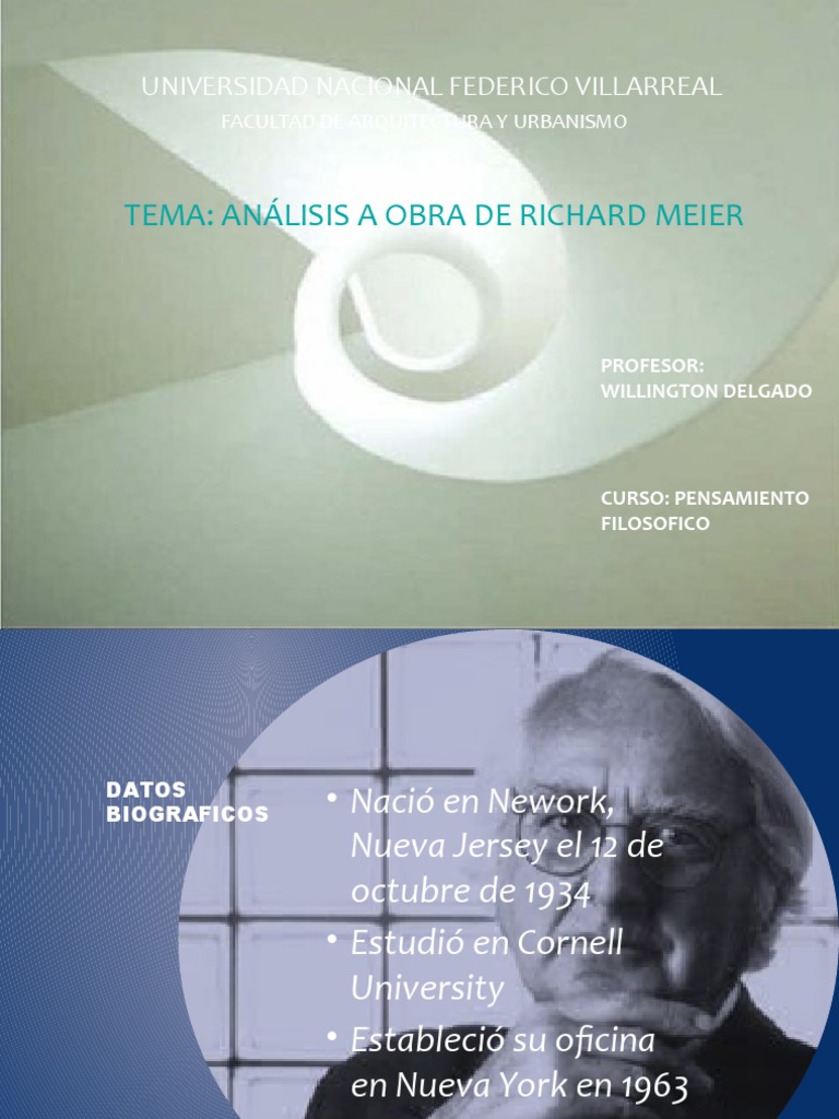 Análisis de la obra de Richard Meier | PDF