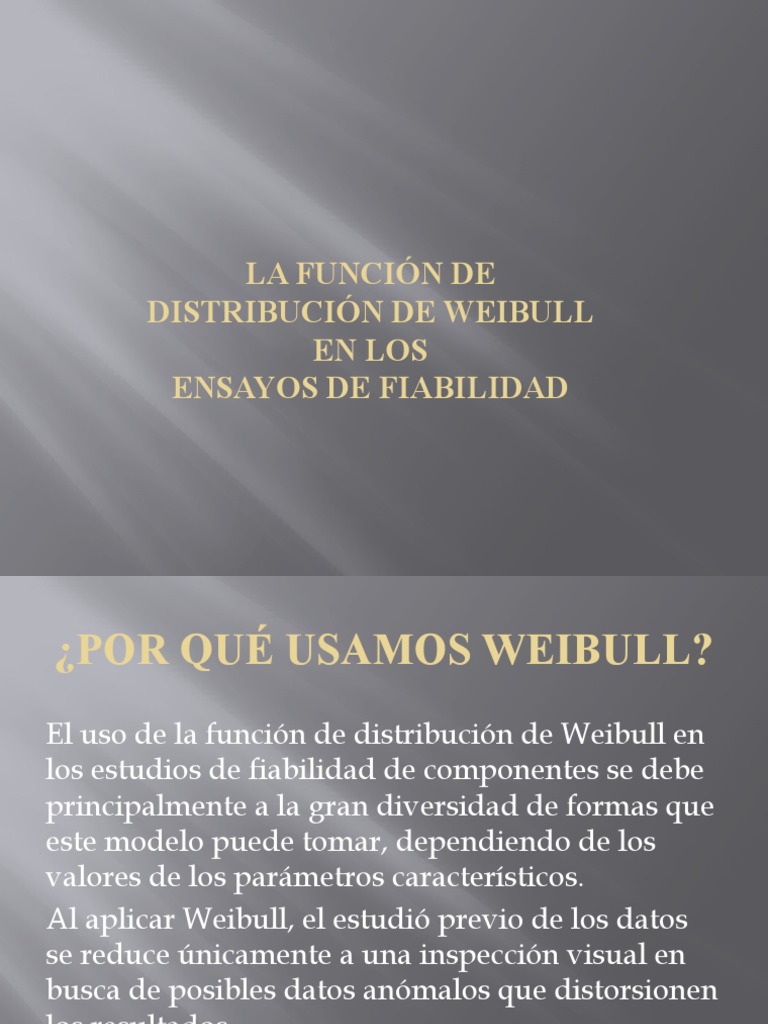 La Función de Distribución de Weibull en Los | Descargar gratis PDF ...