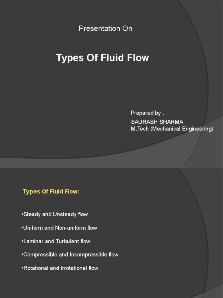 Types of Fluid Flow | PDF | Fluid Dynamics | Reynolds Number