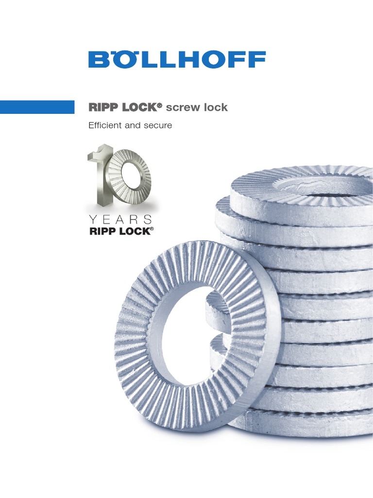Ripp Lock Screw Lock: Efficient and Secure | PDF | Screw | Washer ...