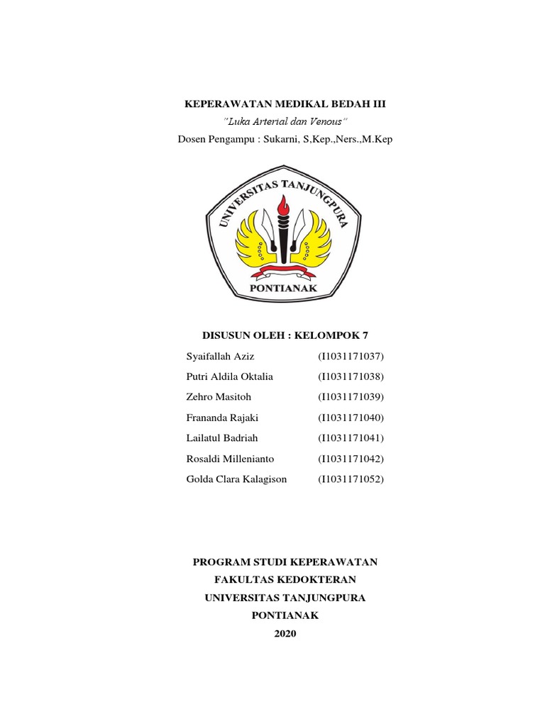 Askep Luka Arterial Dan Venous - Kelompok 7 | PDF