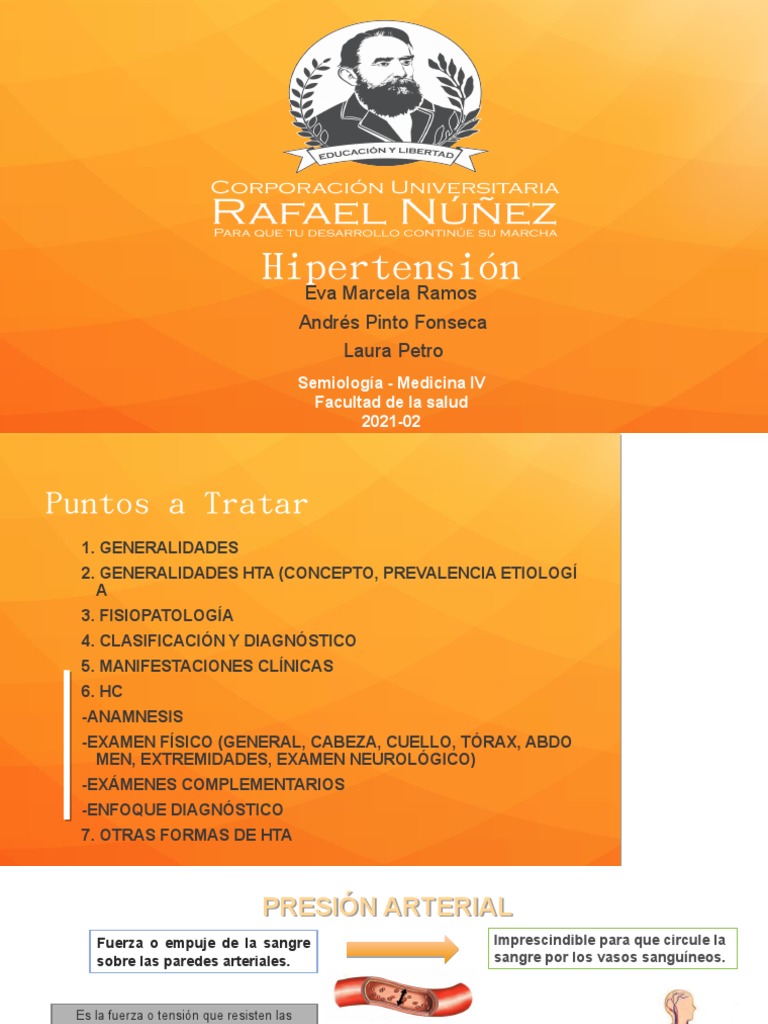 HTA Seminario | PDF | Hipertensión | Presión sanguínea