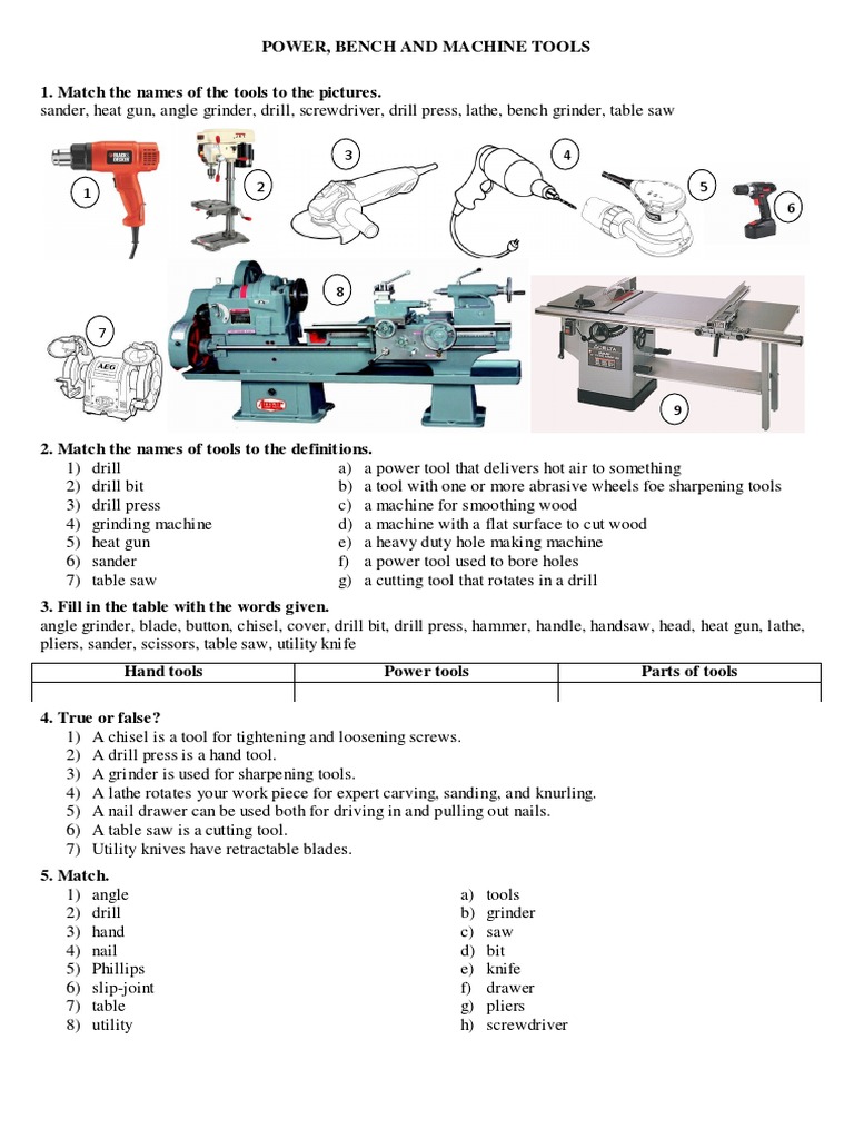 Power, Bench and Machine Tools | PDF | Grinding (Abrasive Cutting) | Drill