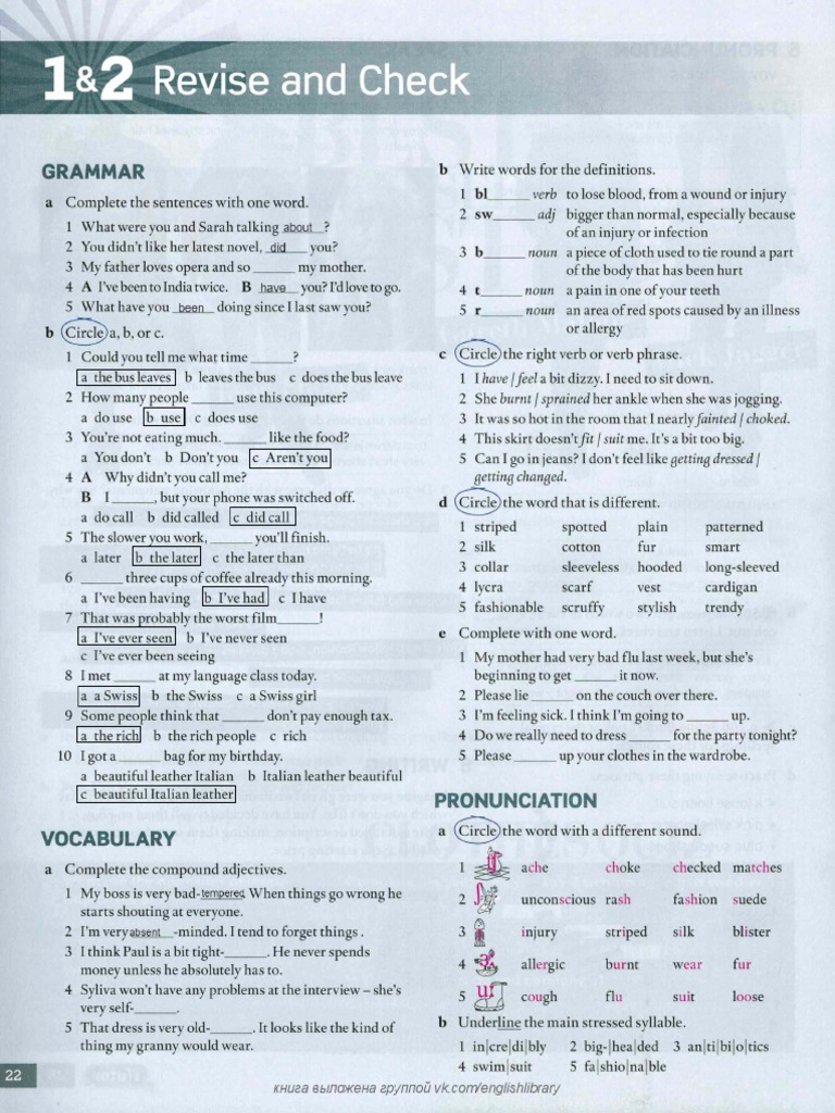 Revise and Check - Upper Intermediate 1,2 | PDF | Shamanism | Soul