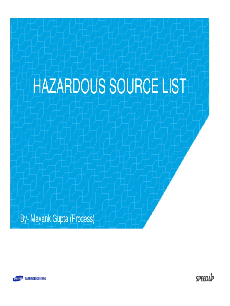 Hazardous Source List | Download Free PDF | Gases | Atmosphere