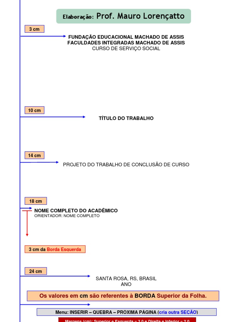 Modelo Projeto de TCC | PDF