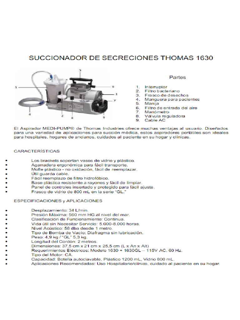 Guia Rapida de Manejo Succionador | PDF