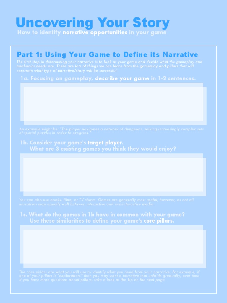 UNCOVERING YOUR STORY Worksheet | PDF | Narrative