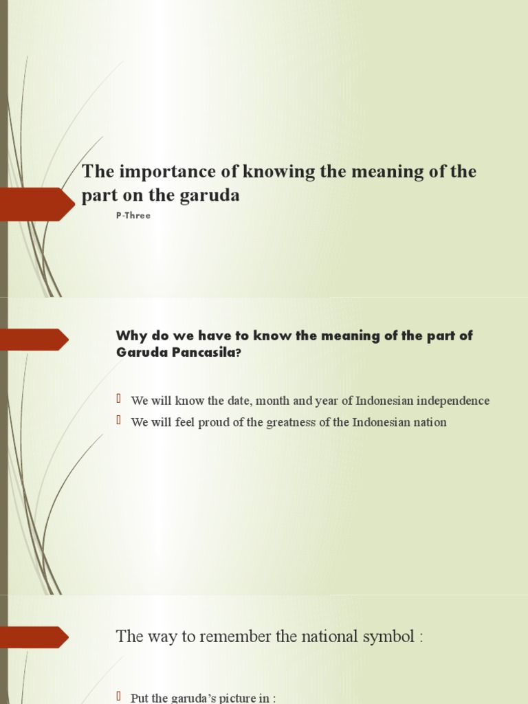 The Importance of Knowing The Meaning of The Garuda | PDF