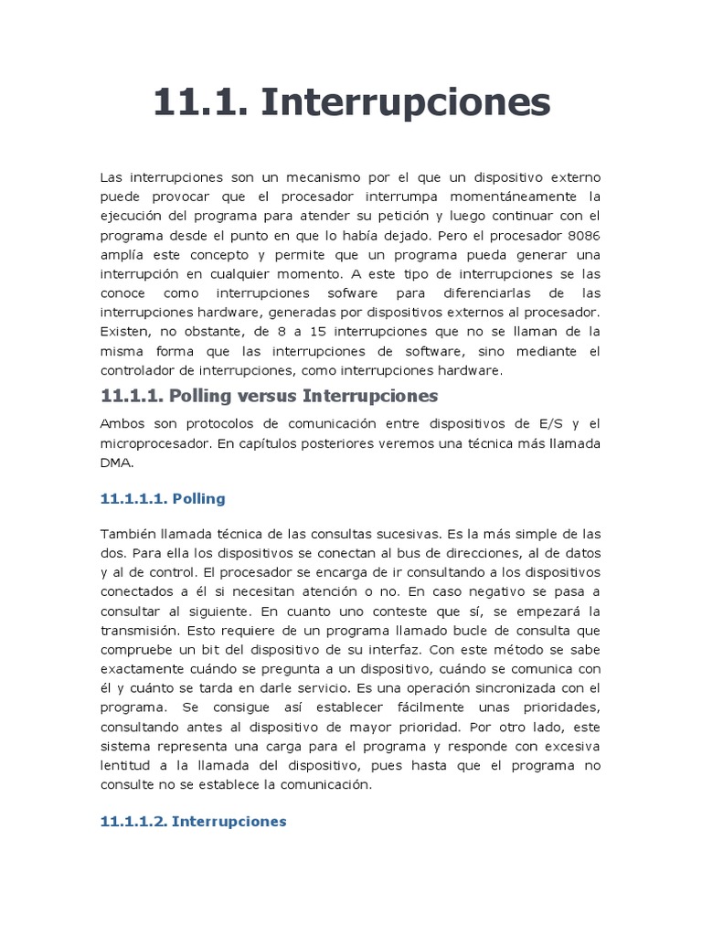 Interrupciones Ensamblador | PDF | Bios | Unidad Central de procesamiento
