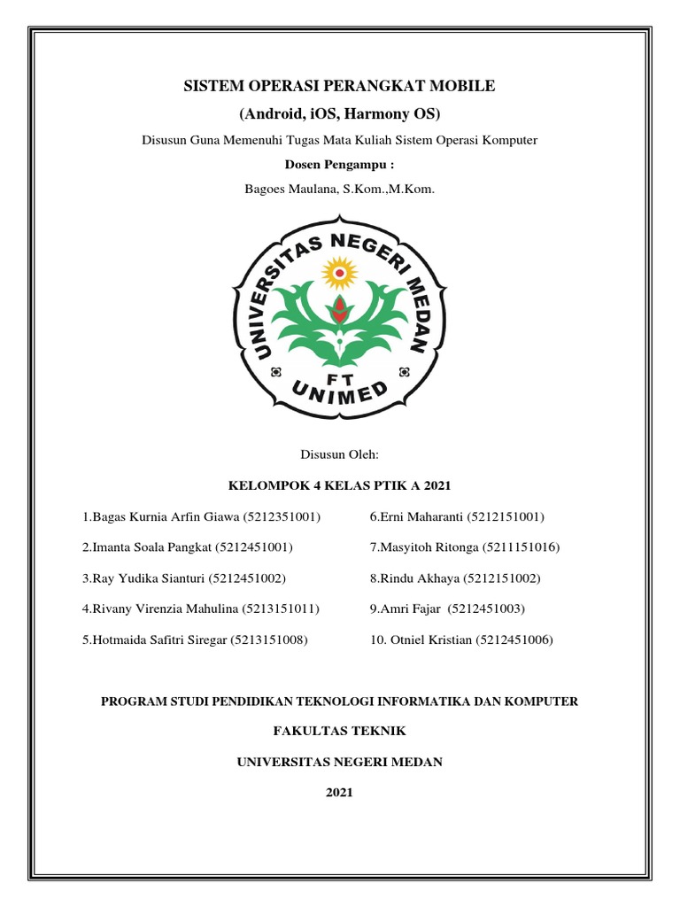 Sistem Operasi Perangkat Mobile | PDF