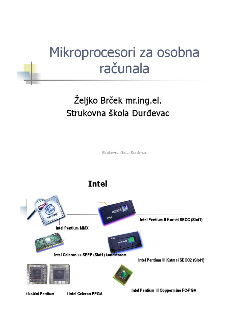 Mikroprocesori Za Osobna Racunala | PDF