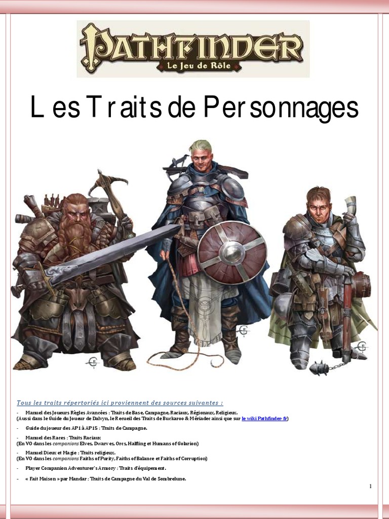 Pathfinder Traits | PDF