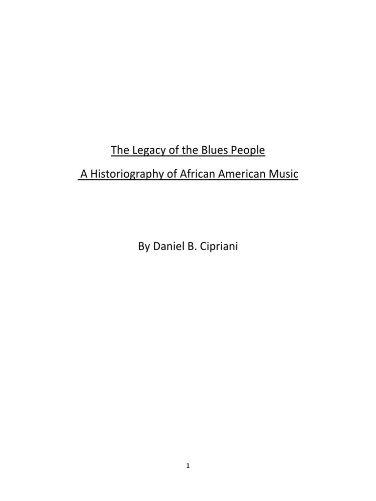 The Legacy of The Blues People A Histori | PDF | Jazz | Blues