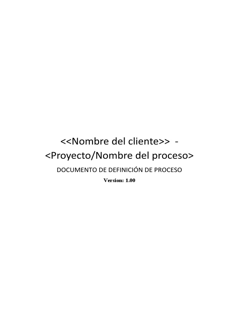 Definición de Proceso PDD Blue Prism | PDF | Automatización | Software