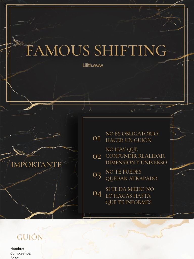 Guía para Crear un Guión de Shifting | PDF