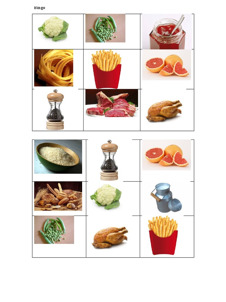 Bingo Alimentation 1 | PDF