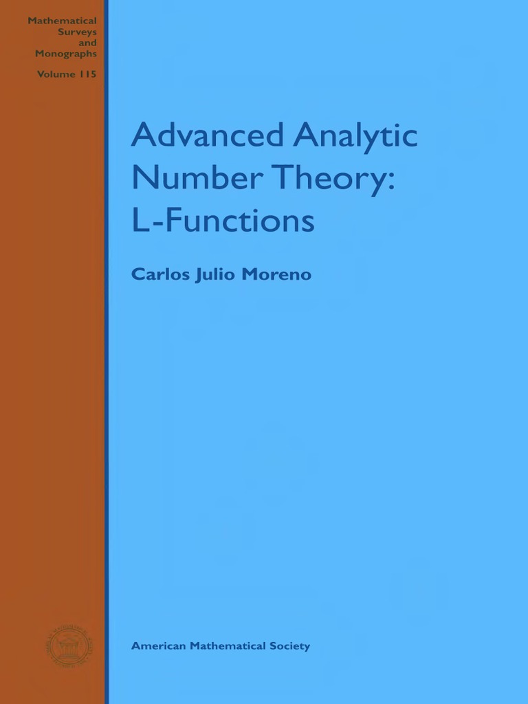 Advanced Analytic Number Theory - L-Functions | PDF