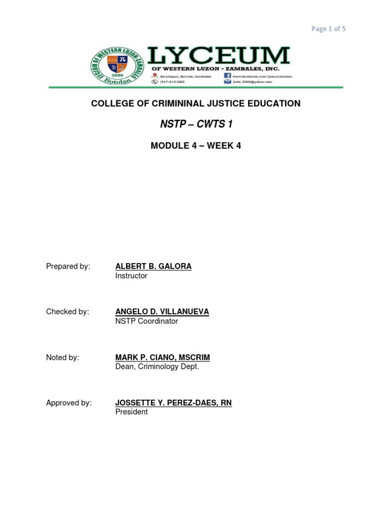 CWTS 1 M4 W4 | PDF | Leadership | Transformational Leadership