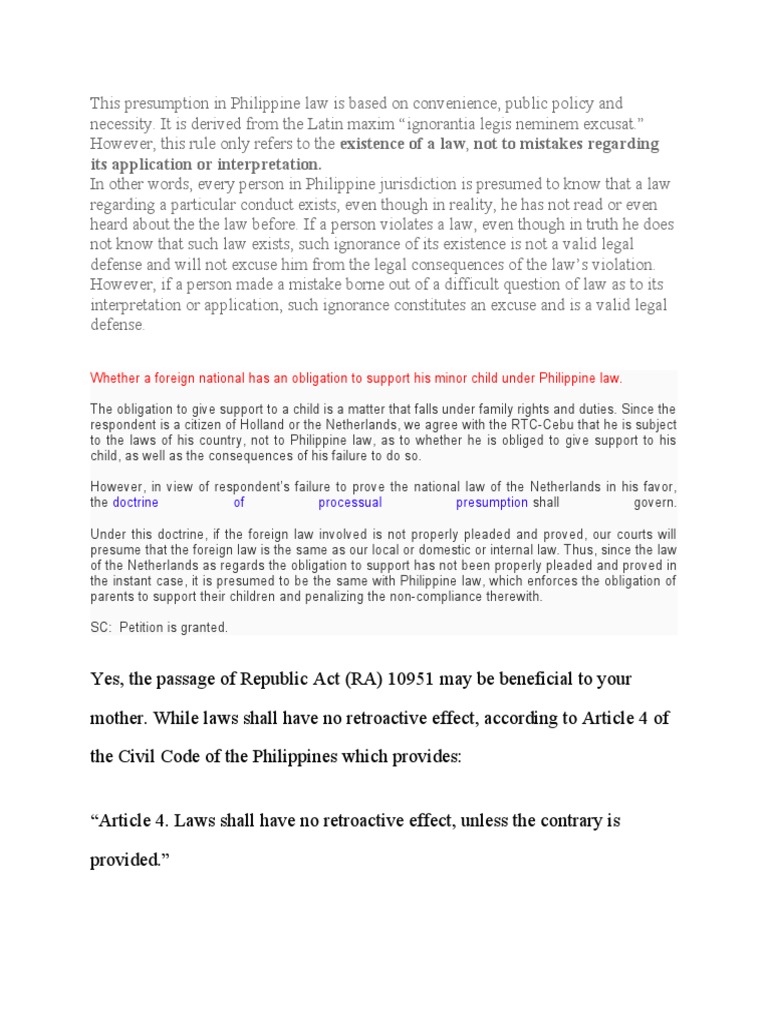 Doctrine of Processual Presumption | PDF | Ex Post Facto Law | Crimes